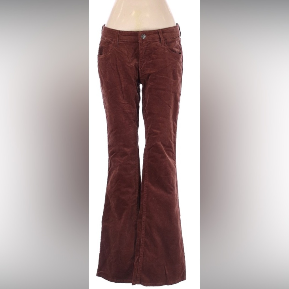 Low Rise Corduroy Flares - Gem